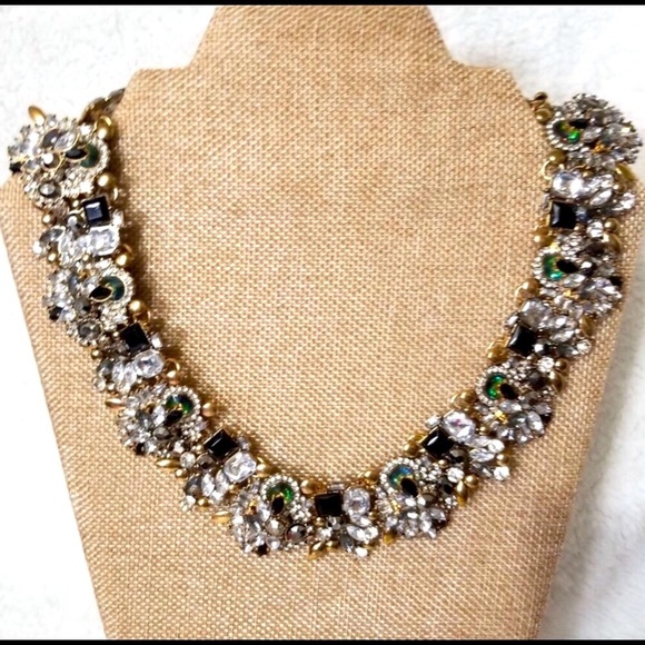 Jerolin | Jewelry | Jerolin Gold Tone White Clear Crystal Rhinestones ...